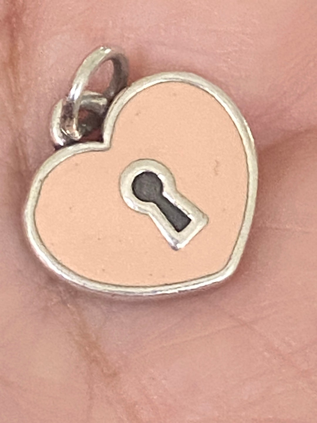 James Avery Retired Silver Enamel Pink Heart - Etsy