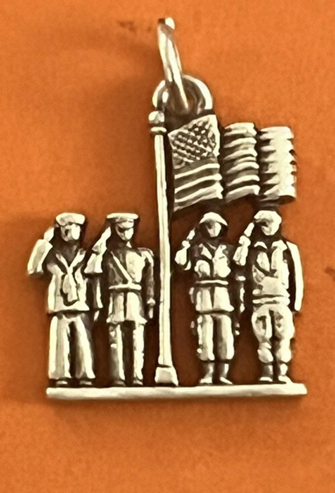 James Avery Retired Sterling Silver Military Soldiers Charm - Etsy