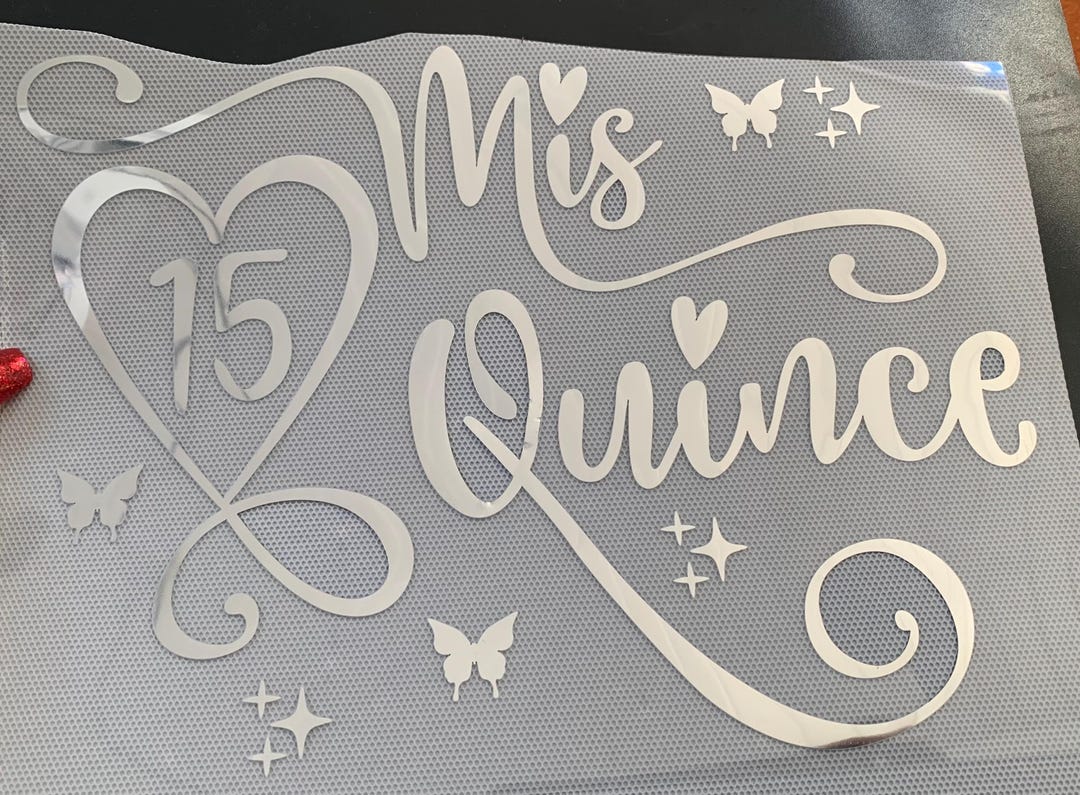 Mis Quince Iron on Rhinestone Iron On, Ready to Press, Mis XV ...