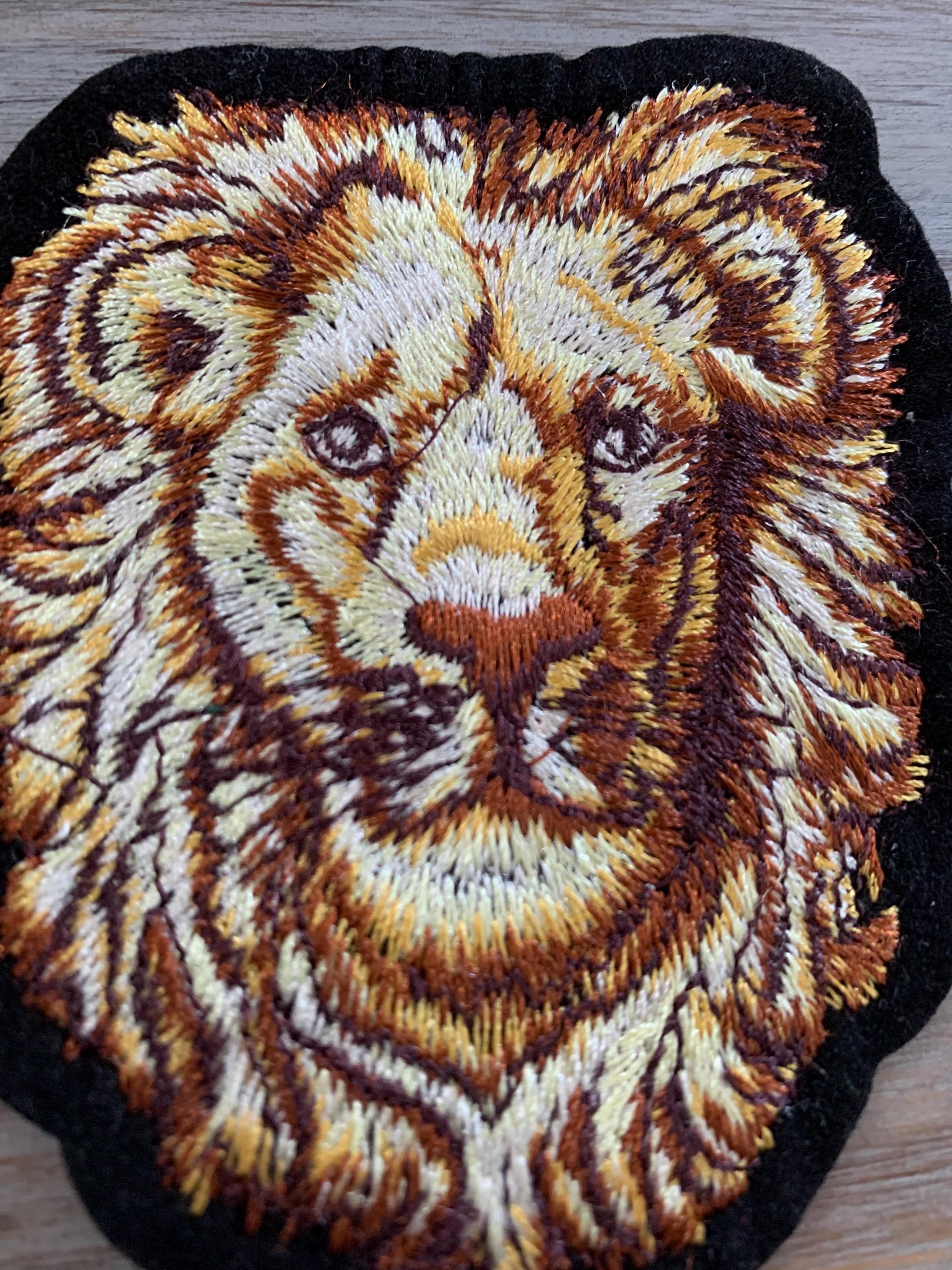 Lion Patch, Appliqué Lion, Leo, Head Patch, Fashion Animal Patch, Iron ...