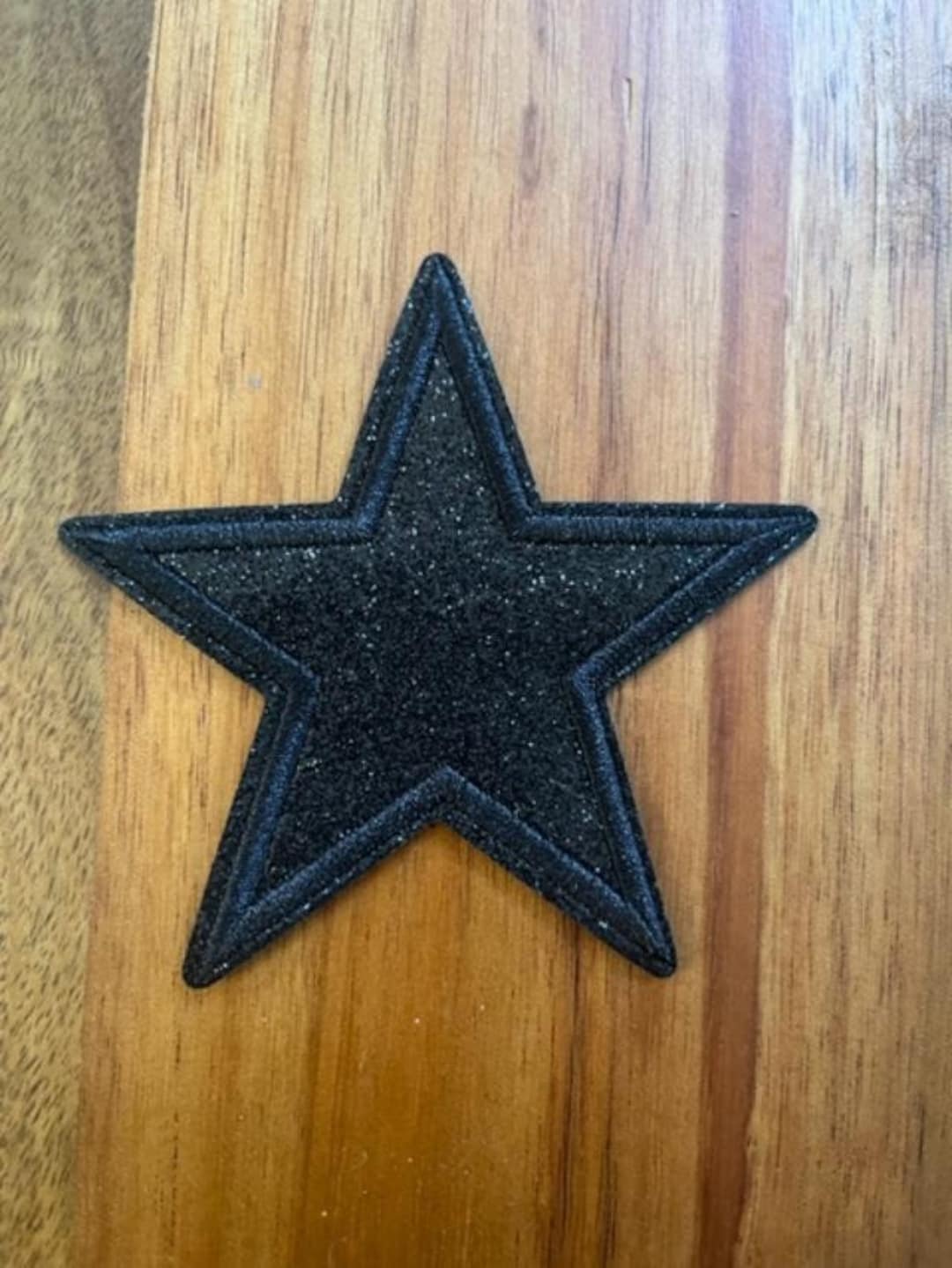 Black Star Patch, Iron on Patch, Embroidered Patch, Applique, Sew on ...