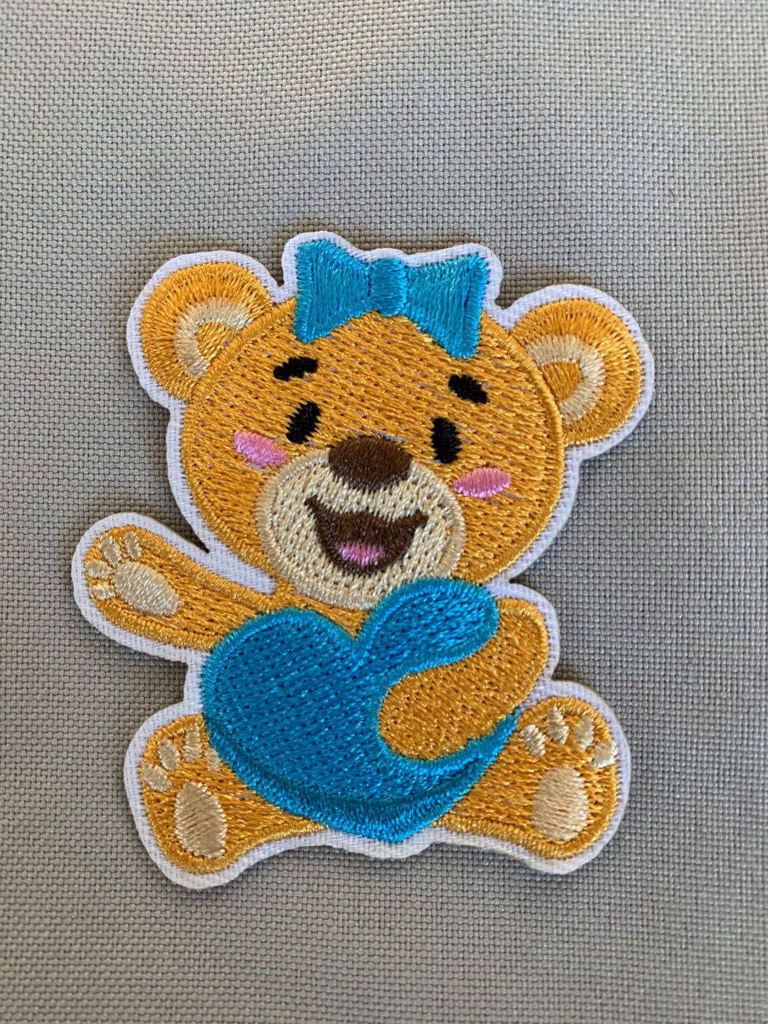 Teddy Bear Patch, Bear Embroidered Patch, Babypatch, Embroidery Patch ...
