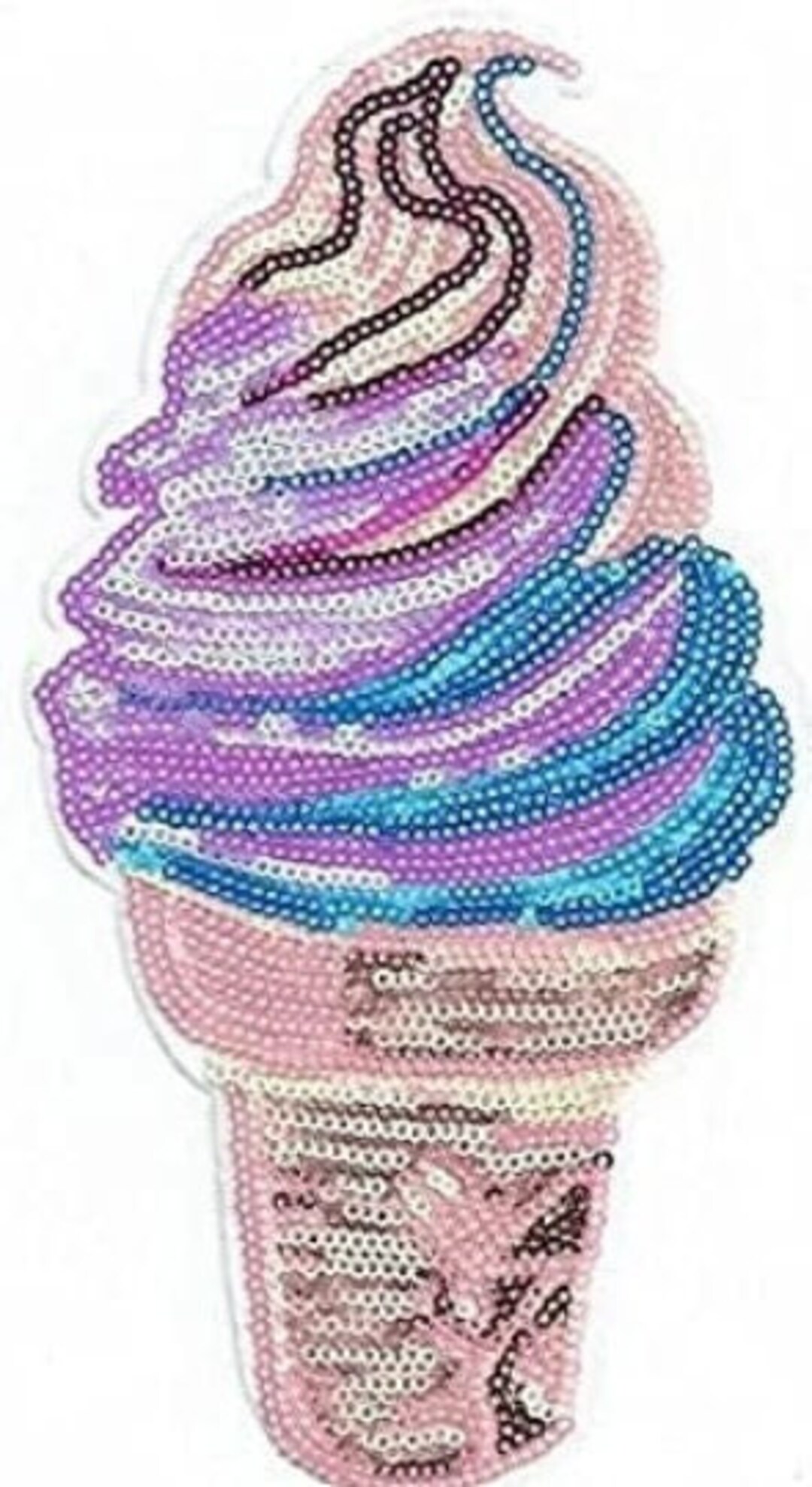 Sundae Patch Ice Cream Embroidery Patch Iron-on or Sew-on Accessory for ...