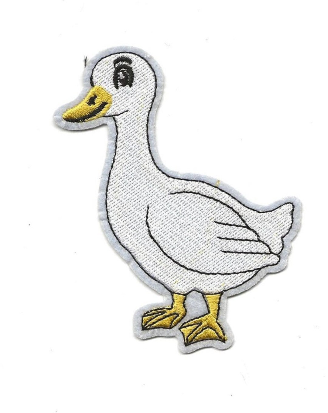 White Duck Patch, Duck Applique, Embroidered Sew On, Iron on Patch ...