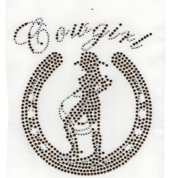 Line Dance Rhinestone Iron Transfer - Etsy