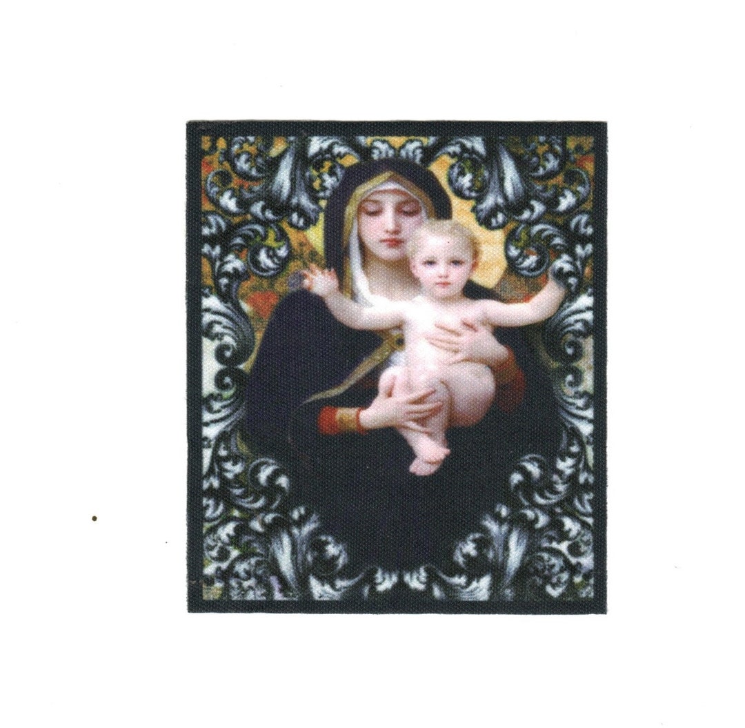 Patches Applique Fabric Image - Maria Jesus Madonna Child Marian Image ...
