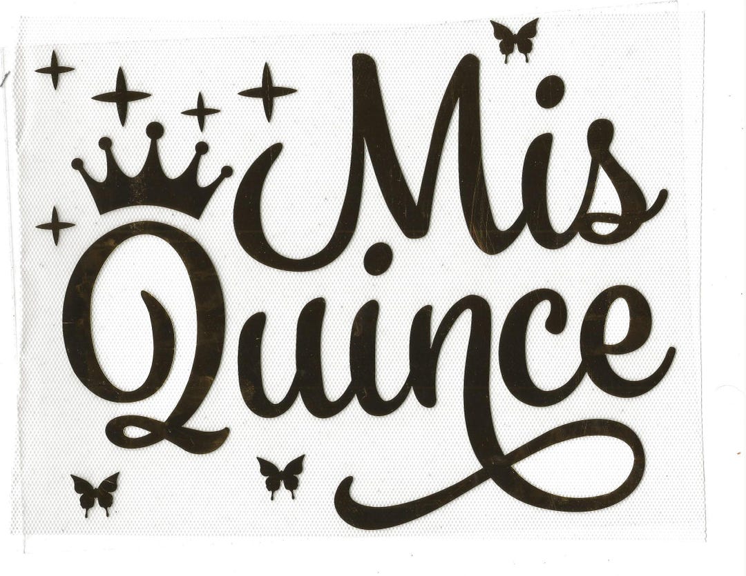 Mis Quince Iron on Rhinestone Iron On, Ready to Press, Mis XV ...