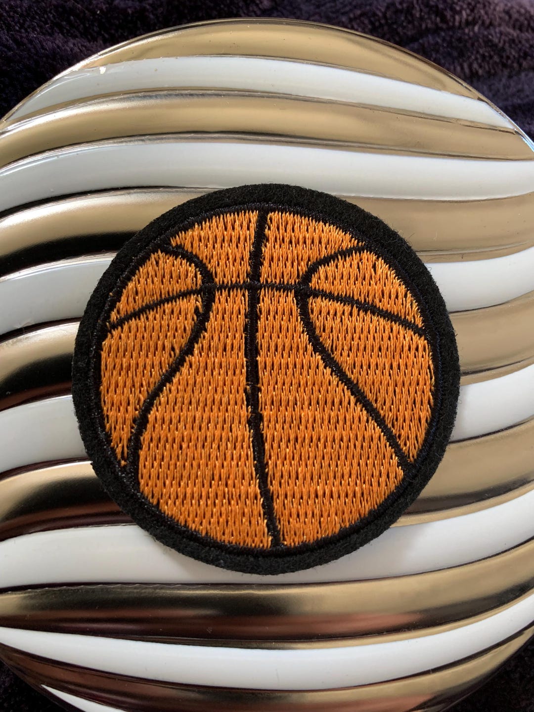 Basketball Patch, Embroidered Iron on or Sew On, Applique, Crafts ...