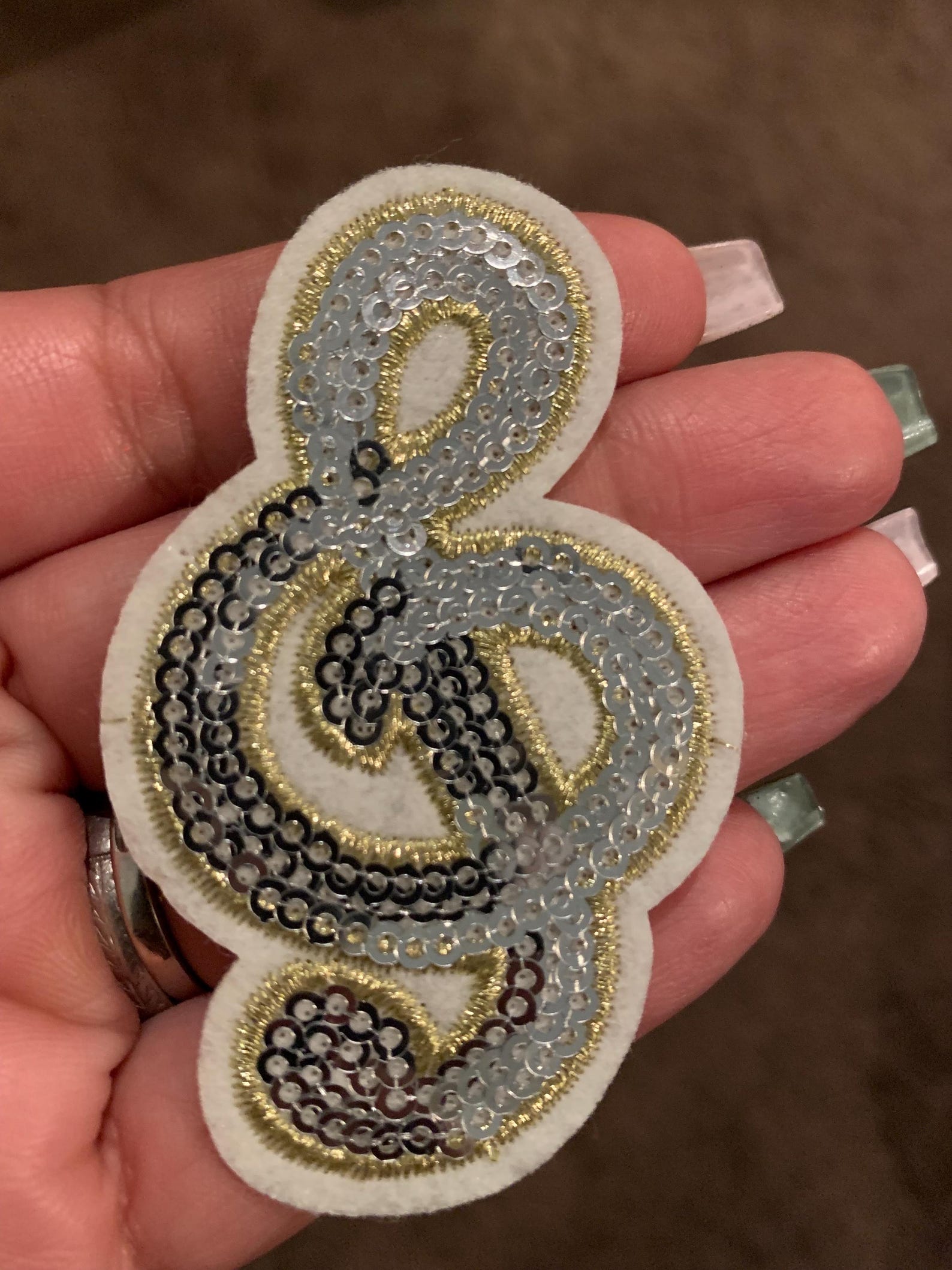 TREBLE CLEF Patch, Iron on Embroidered Music Note Symbol, Applique ...