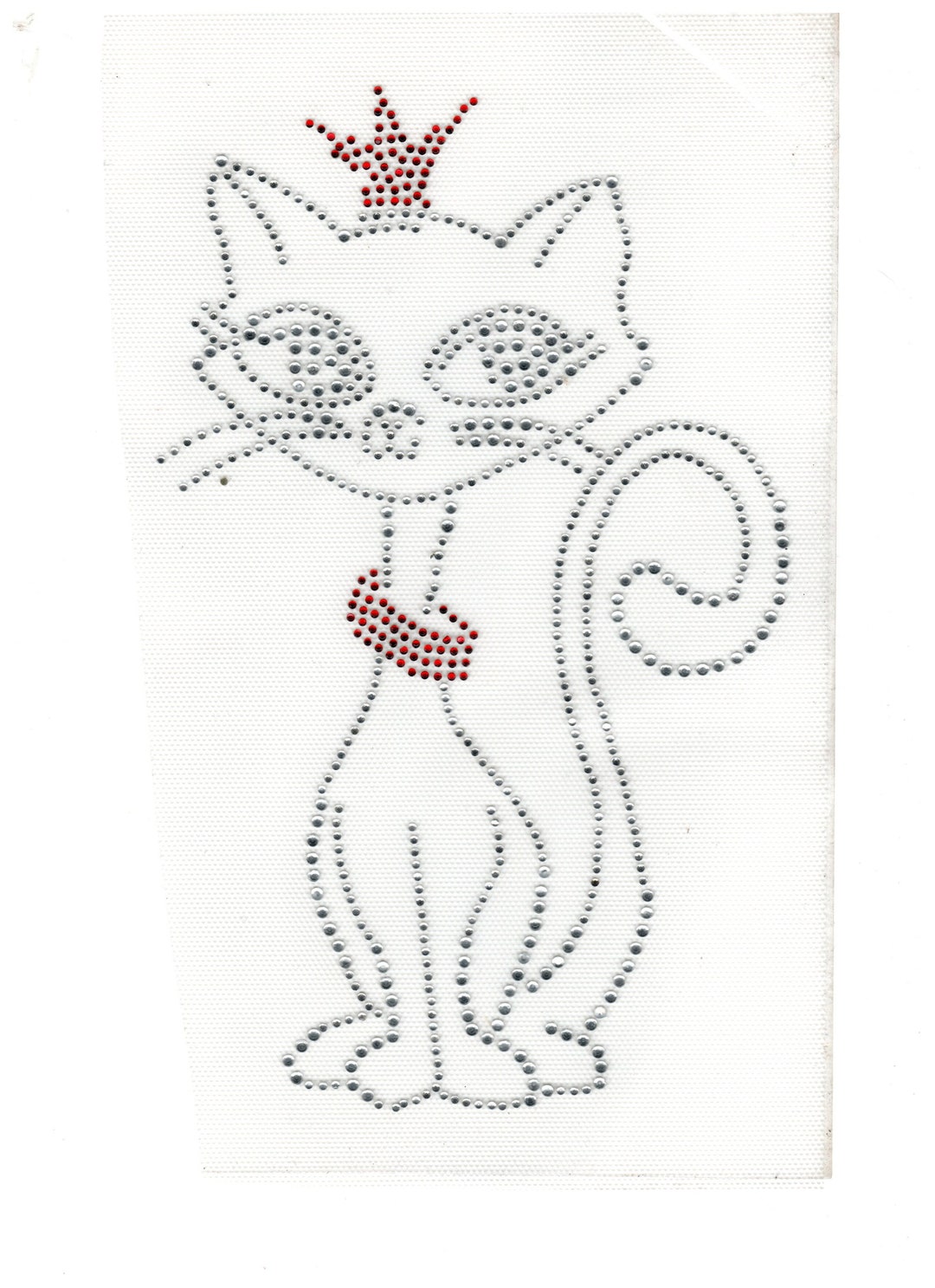 Cat Kitten Feline Rhinestone Iron on Heat Press Crystal MOTIF Hotfix ...