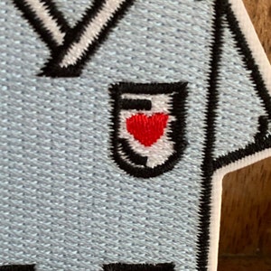 Do Not Delete Scrub Shirt Peace Sign Flower Diasy Patch Embroidered DIY ...