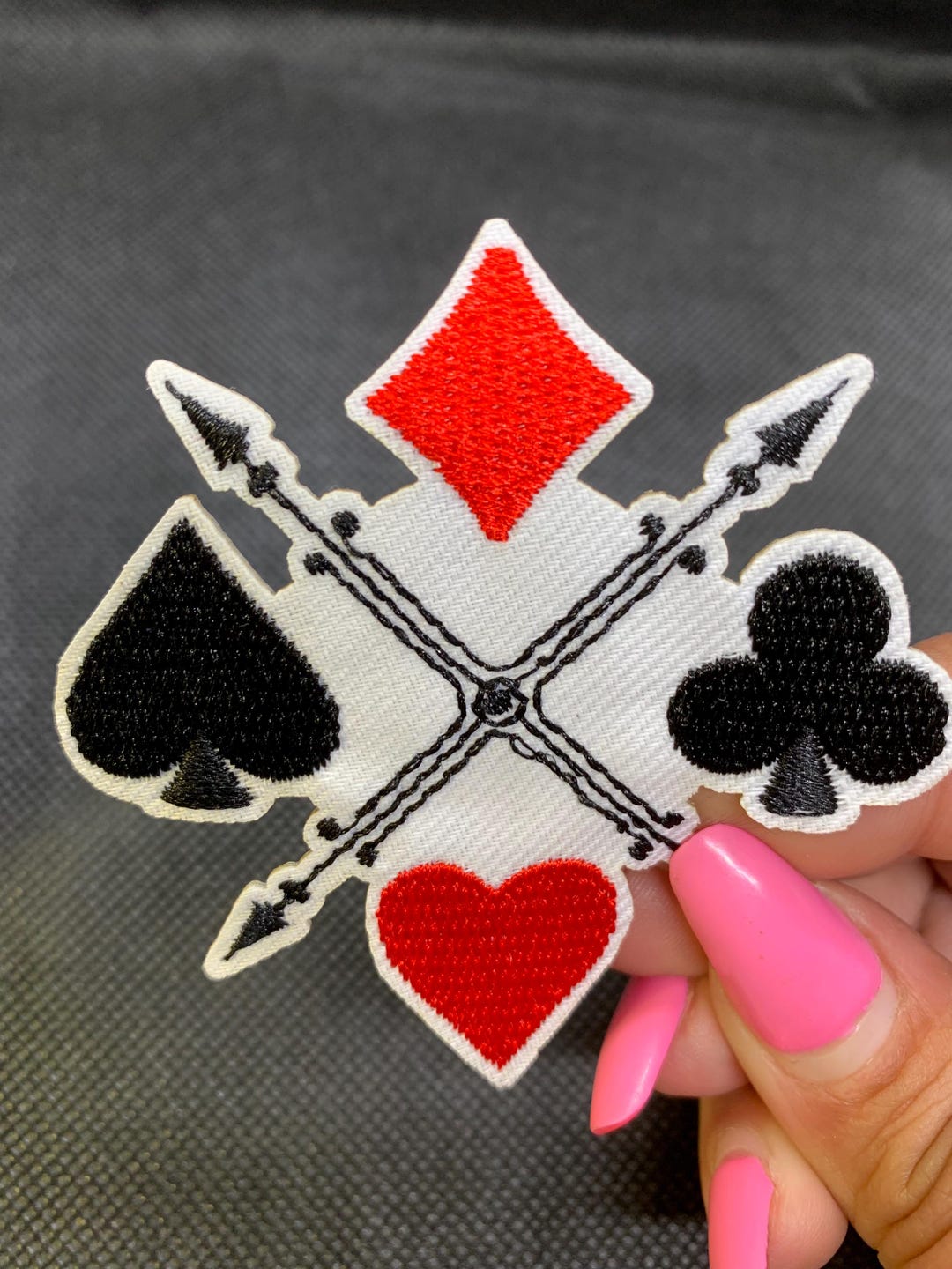 Playing Card Patch, Ace of Spades Poker Cards, Poker Card Symbol ...