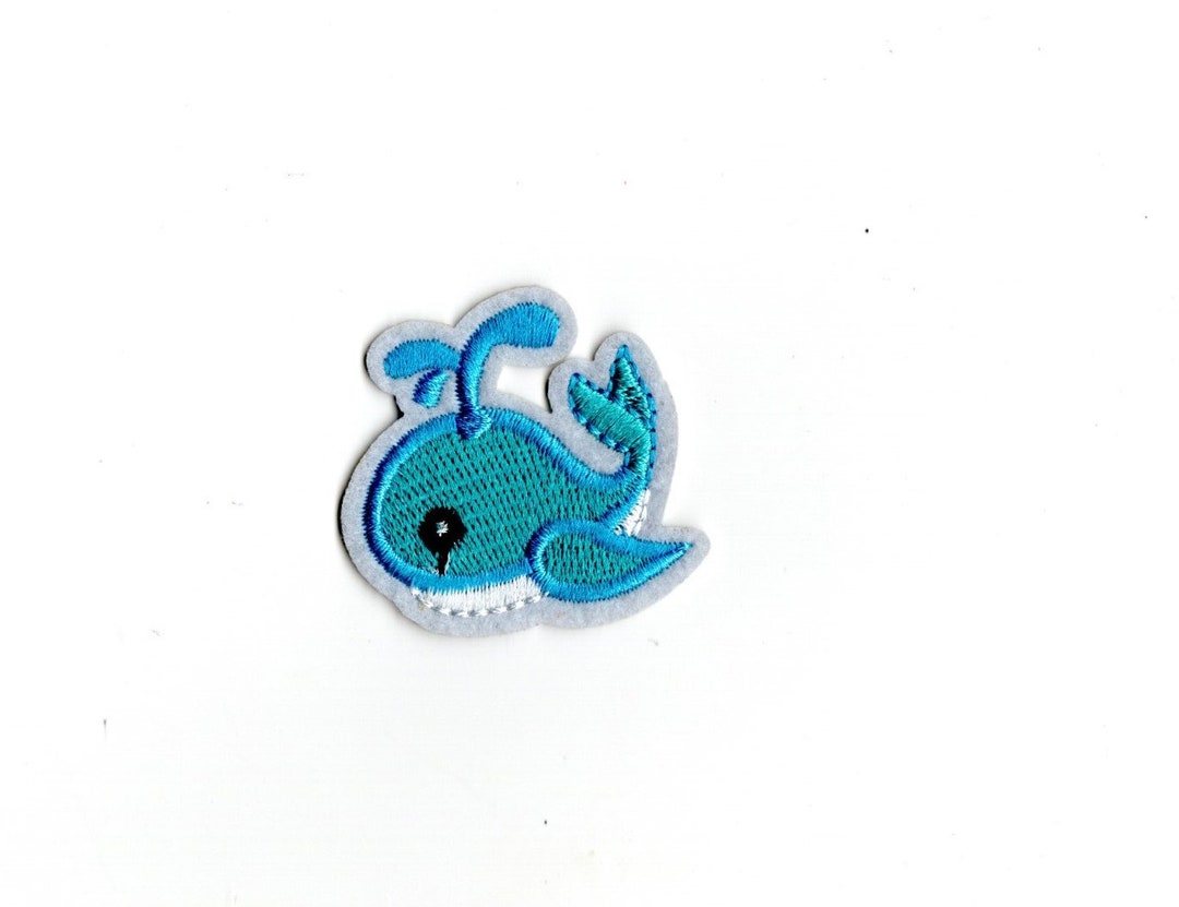 Whale Patch, Blue Whale Patch, Ocean Animal, Iron-on or Sew-on ...