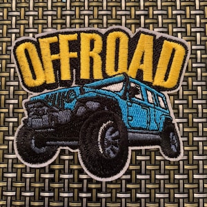 Off Road Patch, Trucker Hat Patches, Embroidery, Iron-on or Sew-on ...