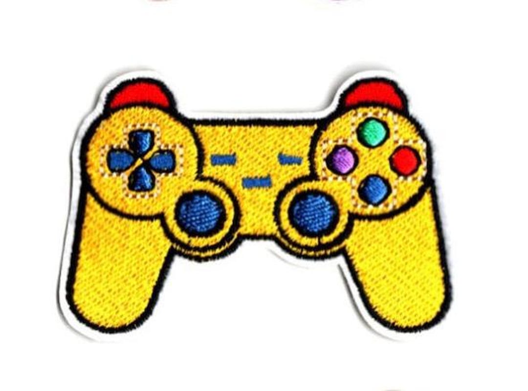 Video Game Controller Embroidered Iron-on Patch, Iron on Patch ...