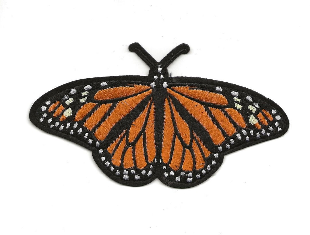 Monarch Butterfly, Butterflies, Embroidery Patch, DIY, Embroidered ...