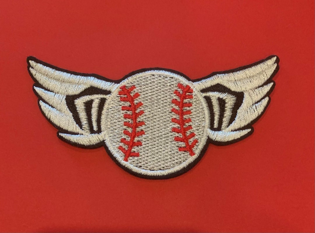 Baseball Patch Red/white Patch Embroidered DIY Iron-on/sew-on, Applique ...