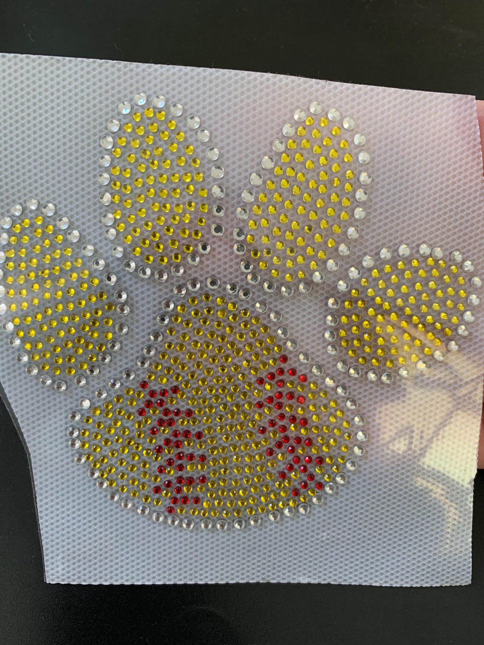 Softball Rhinestone Iron On, Paw Print, MOTIF School Sports Crystal ...