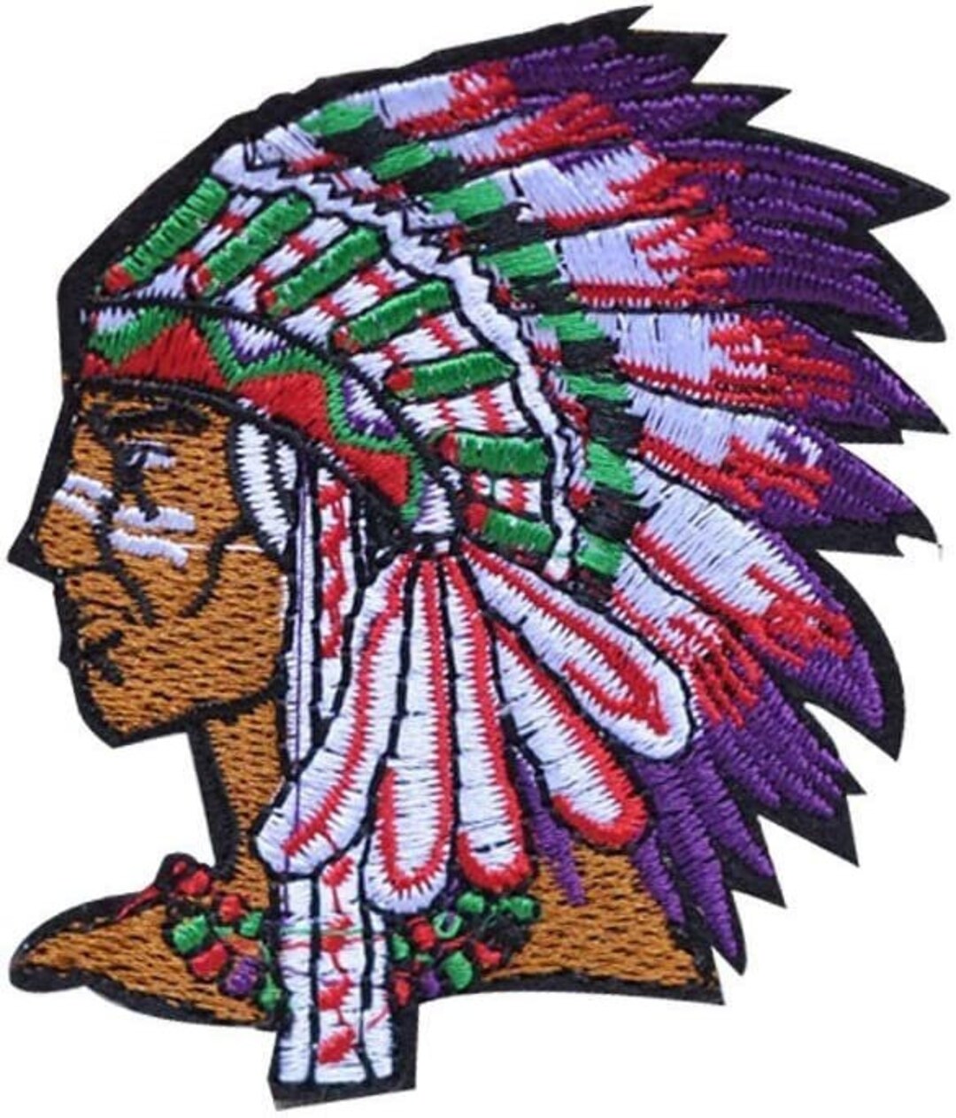 Native American Headdress Patch – Iron-on/sew-on Accessory - Etsy