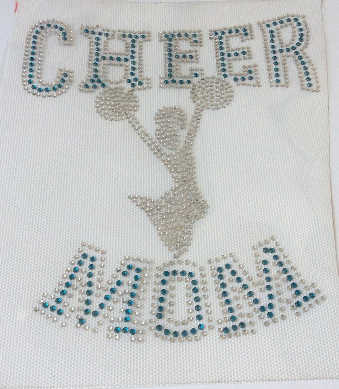Cheer Cheerleader Squad Rhinestone Iron on Iron on Heat Transfer MOTIF ...