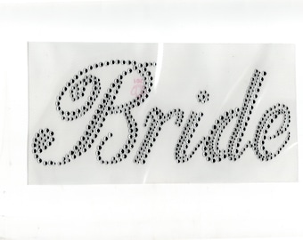 Rhinestone Transfer Bride to Be Wedding, Hotfix, Iron On, Bling - Etsy
