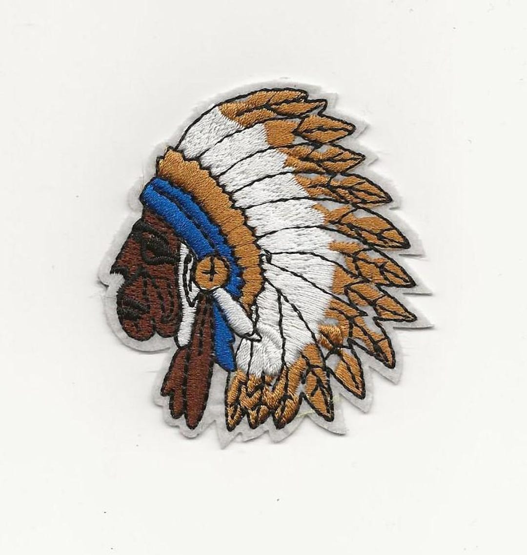 Native American Headdress Embroidery Patch – Iron-on/sew-on Accessory ...
