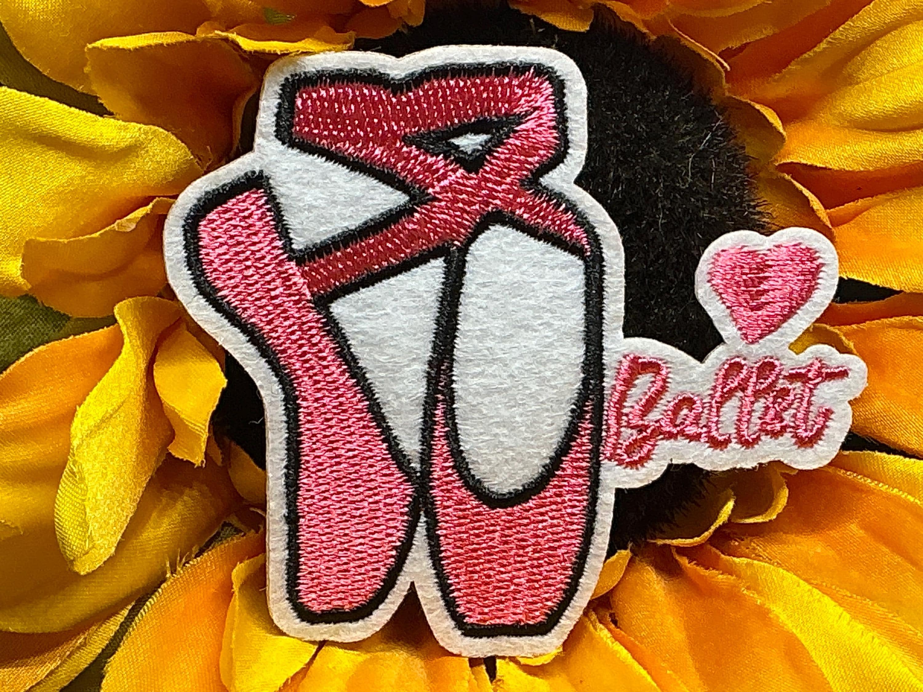 Ballet Patch, Dancer Patch - Iron on Embroidered Applique Embroidery ...