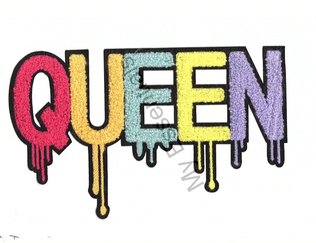 Queen Iron on Patch Sew On Applique DIY Patch Embroidered - Etsy