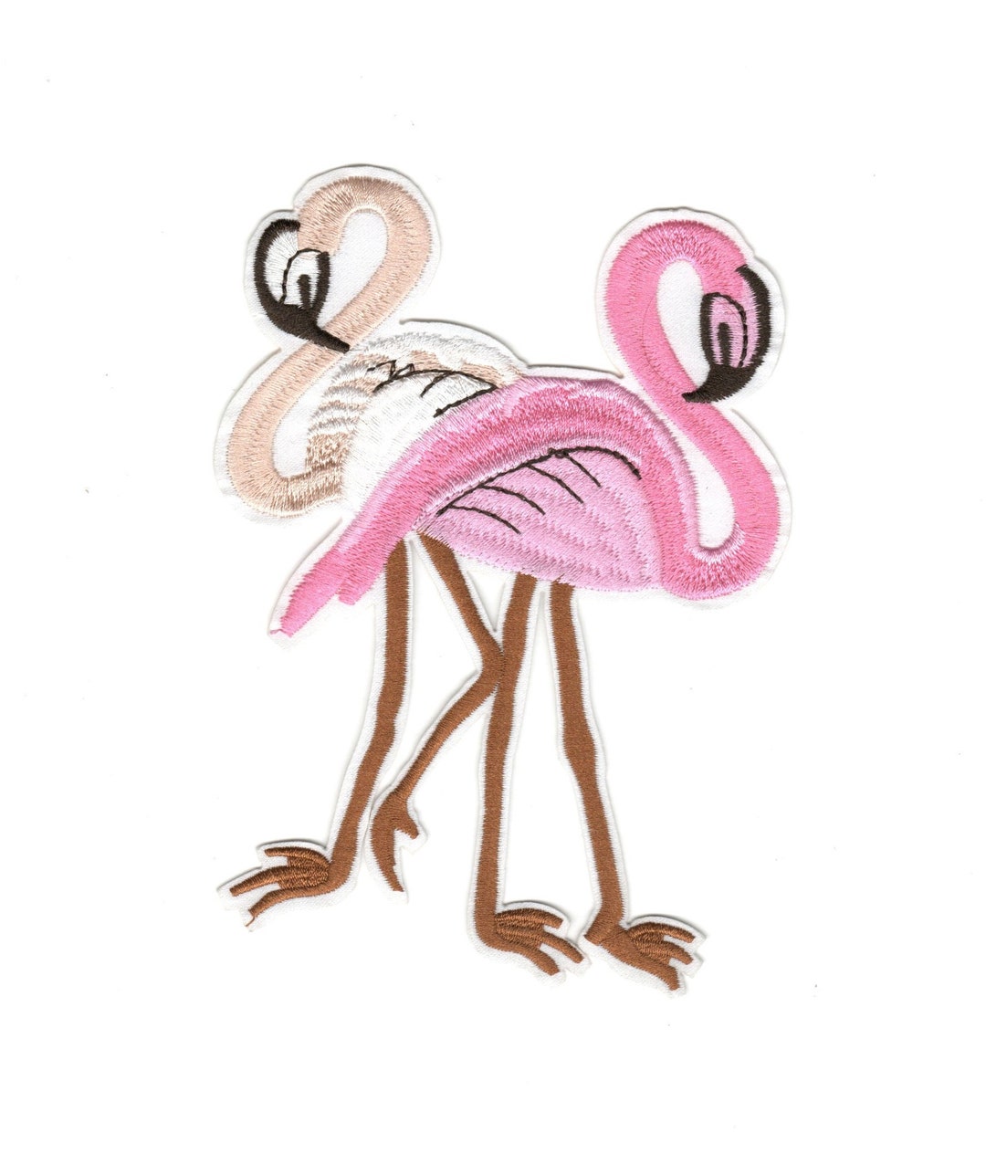 Flamingo - Pink Flamingo - Patch Embroidered DIY Iron-on/sew-on ...