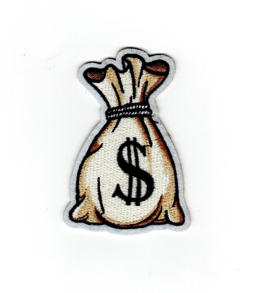 Money Bag Cash Patch, Iron on Patch, Embroidered Patch, Applique, Sew ...