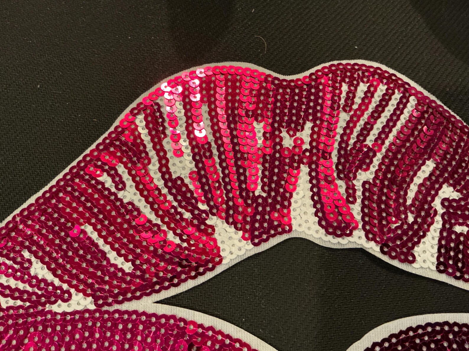 Lip Patch, Red Lips Patch, Sequin Patch, Iron on DIY Iron-on Sew-on ...