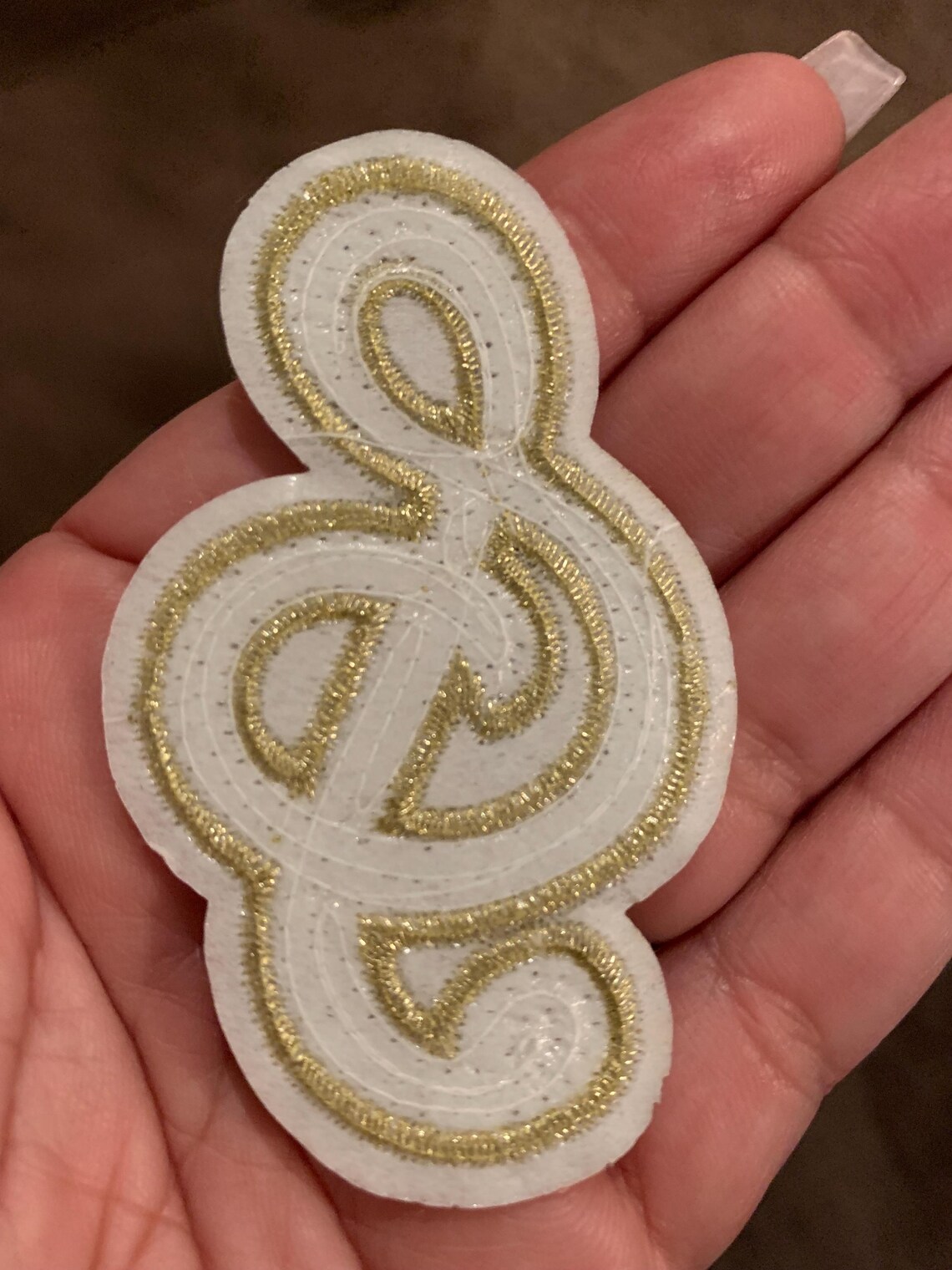 TREBLE CLEF Patch, Iron on Embroidered Music Note Symbol, Applique ...