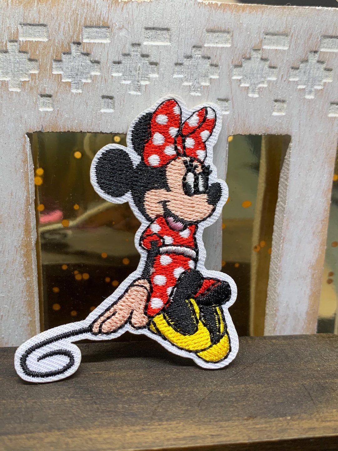 Minnie Mouse Patch, Iron on Patch, Embroidered Patch, Applique, Patch ...