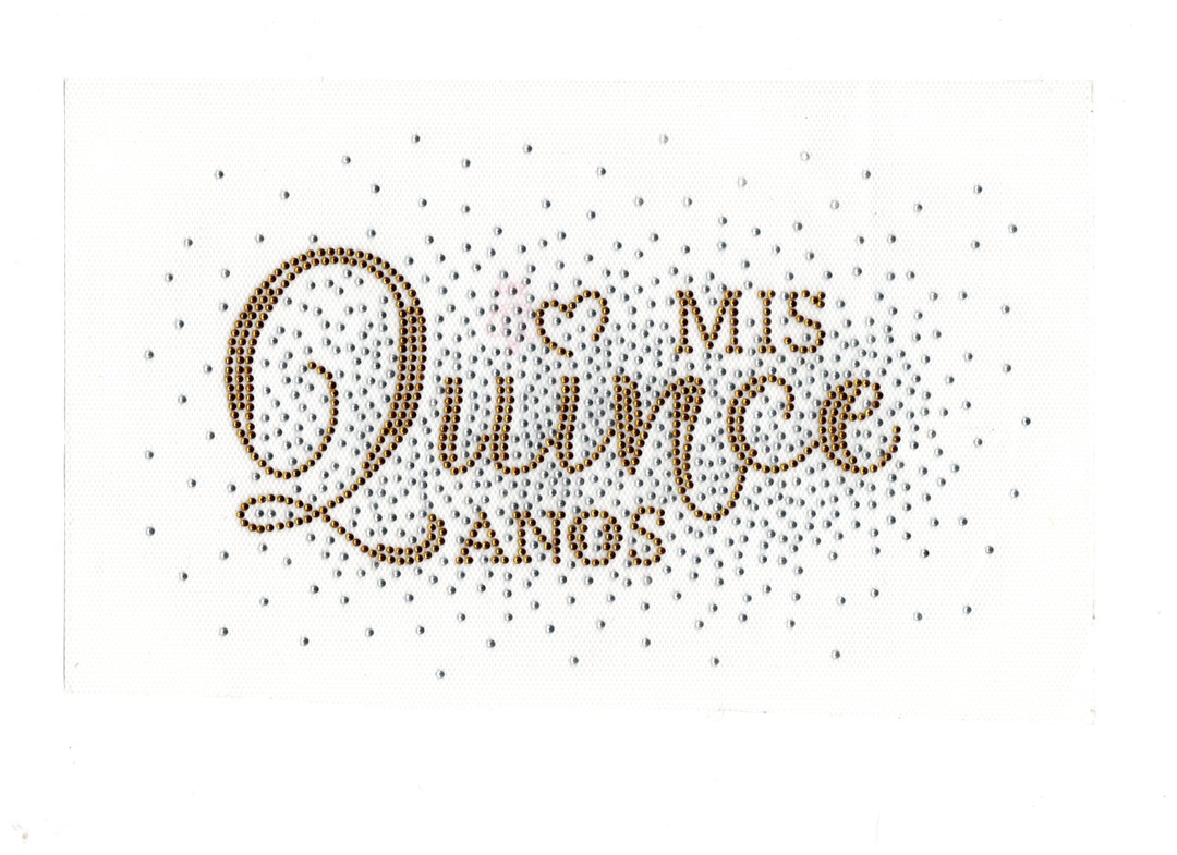 Mis Quince Iron on Rhinestone Iron On, Ready to Press, Mis XV ...
