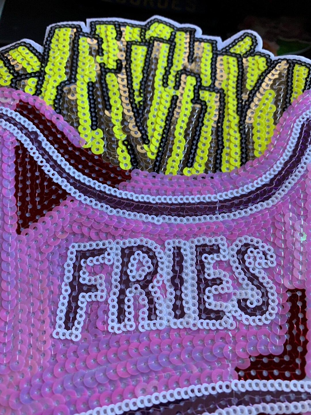 French Fries, Food, Patch, Iron on Patch, Embroidered Patch, Applique ...