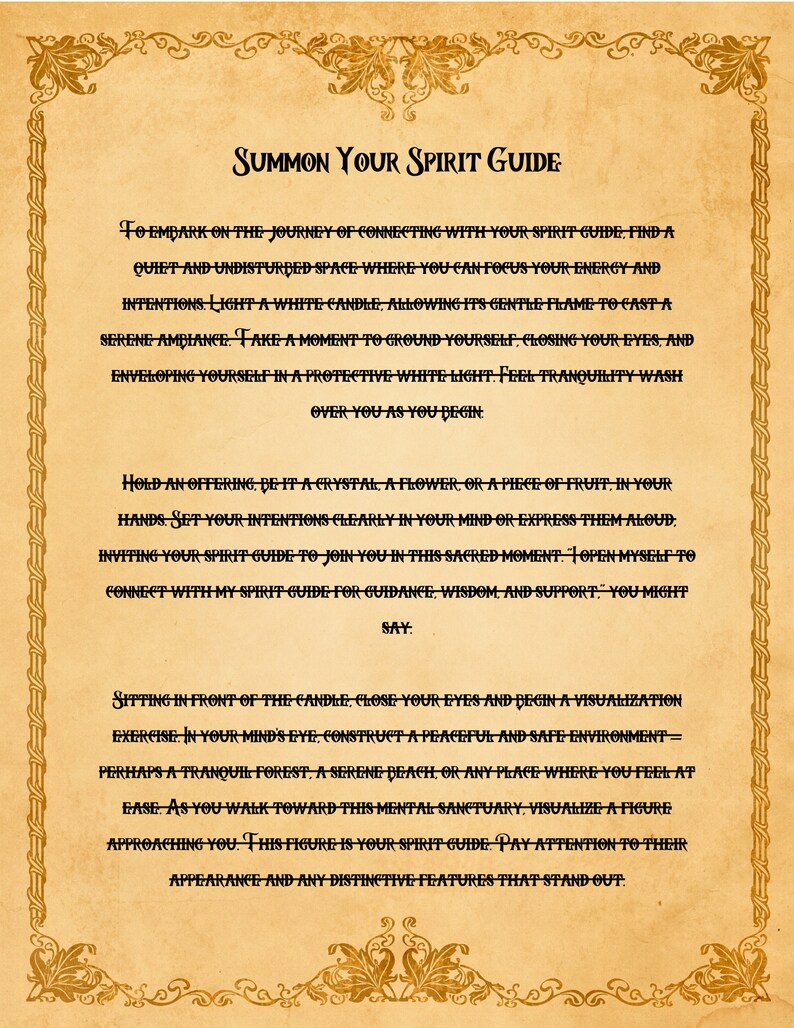 Summon Your Spirit Guide & Fulfill Your True Destiny Ancient Ritual ...
