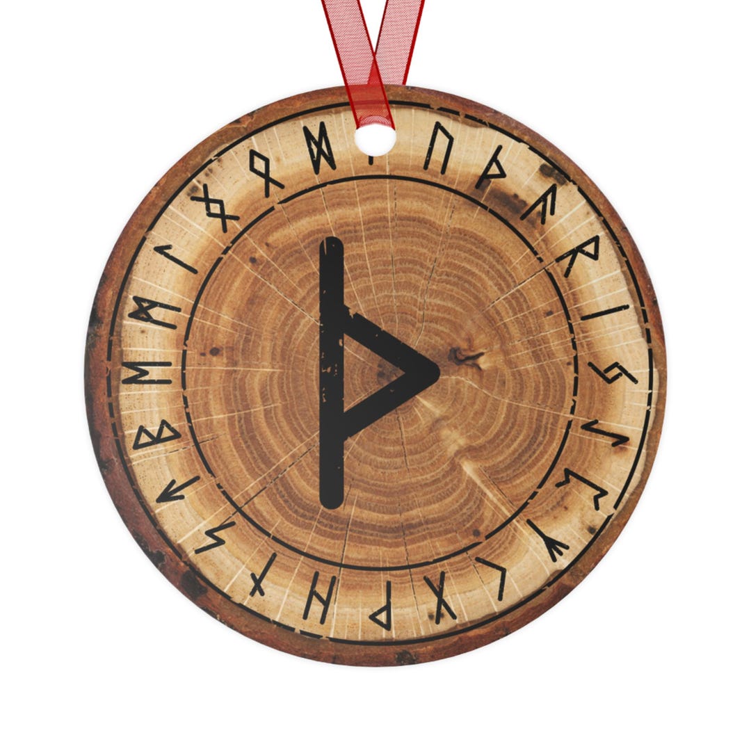 Thurisaz Rune Ornament for Home and Tree, Christmas Tree Decor, Norse ...