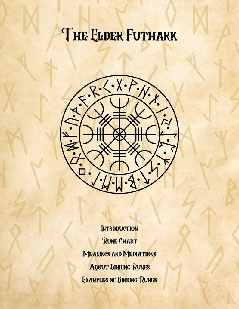 Elder Futhark Runes Digital Grimoire Sheets for Norse Magic & Wisdom - Etsy