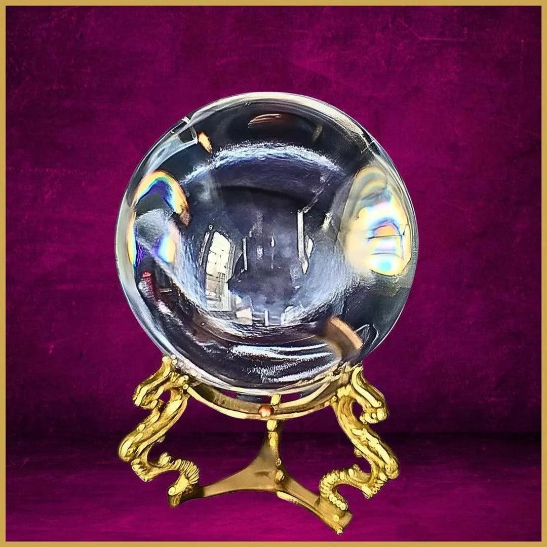 Psychic Crystal Ball See Past, Present & Future With Perfect Clarity - Etsy