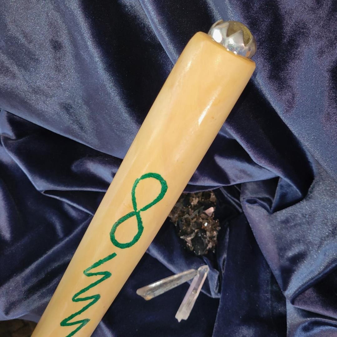 Authentic Wizard Staff Divines Infinite Power & Prosperity 64 W/inlaid ...