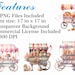 20 Watercolor Candy Cart Clipart Candy Clipart Illustration PNG Paper ...