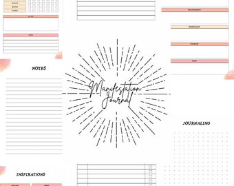 Daily Manifestation Magic Printable Journal Manifest Focus ...
