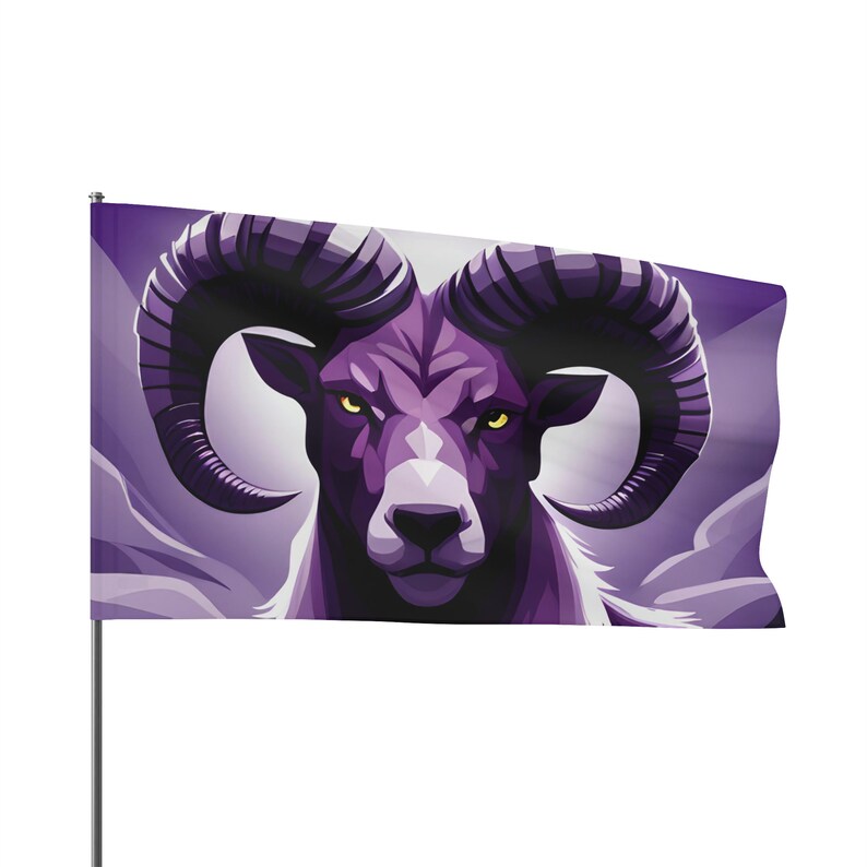 Purple Ram Flag - Etsy