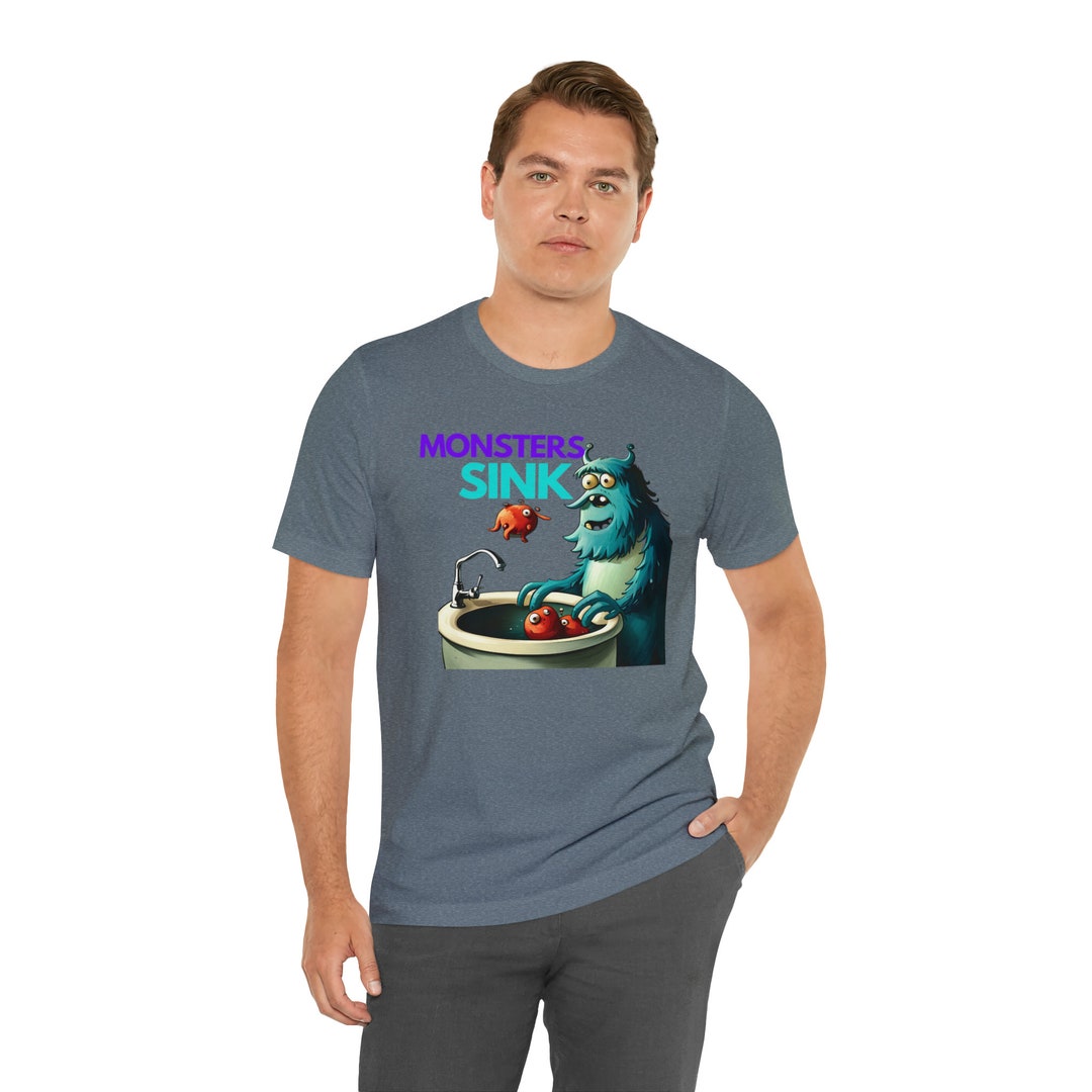 Monsters Sink Comical Disney-inspired T-shirt - Etsy