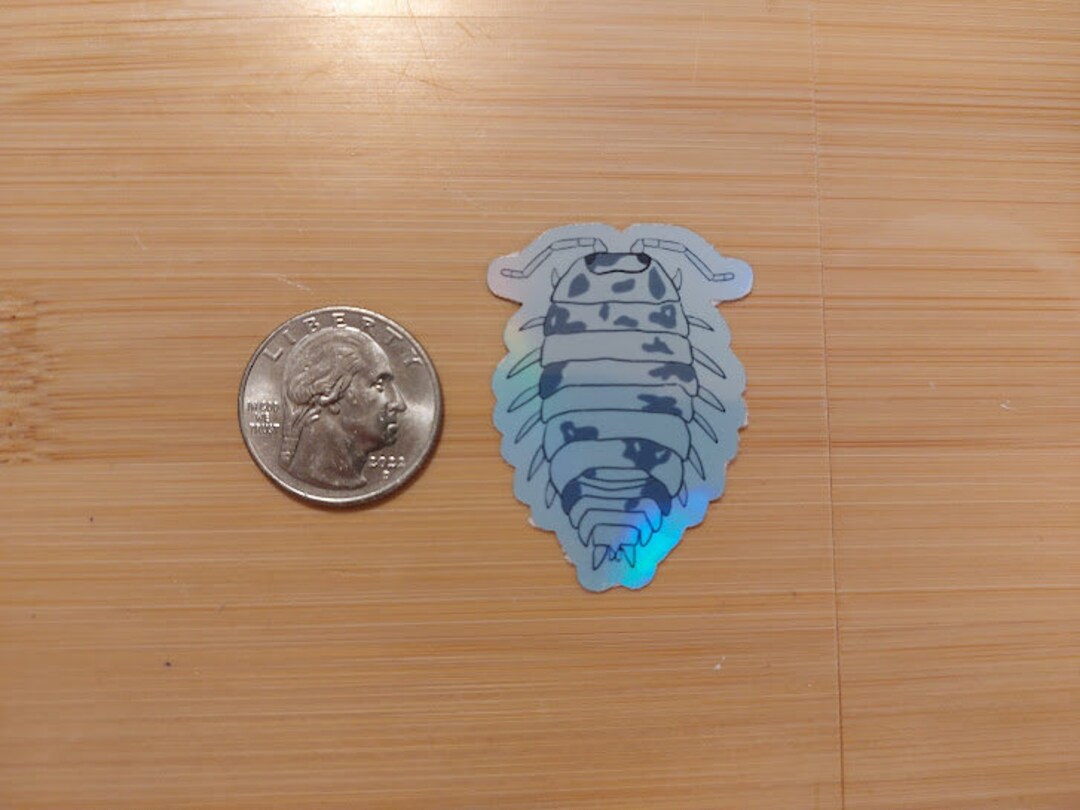 Holographic "dairy Cow" Isopod Sticker. - Etsy