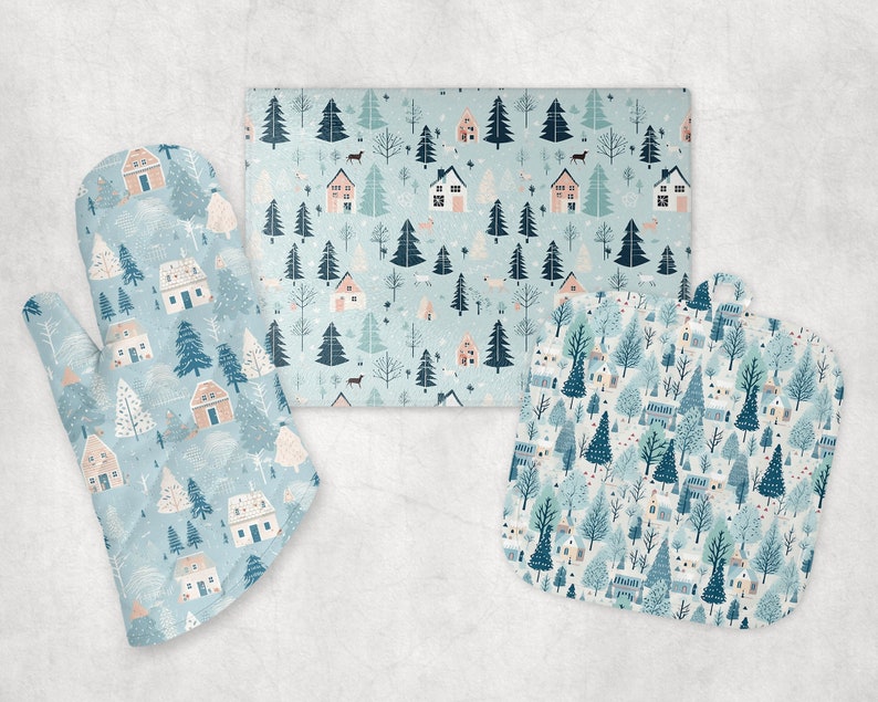 Festive Christmas Trees and Winter Wonderland - Digital Scrapbooking ...
