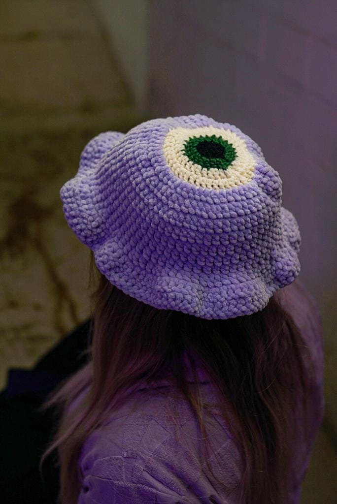 Evil Eye Bucket Hat Crochet PDF Pattern - Etsy