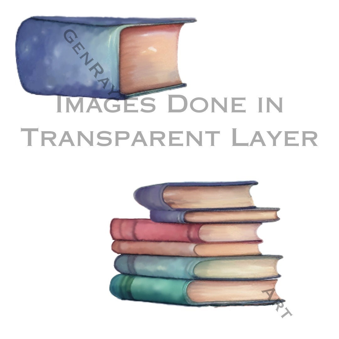 Fantasy Books and Shelf Clipart, PNG Commercial Use 19 Images Bundle - Etsy