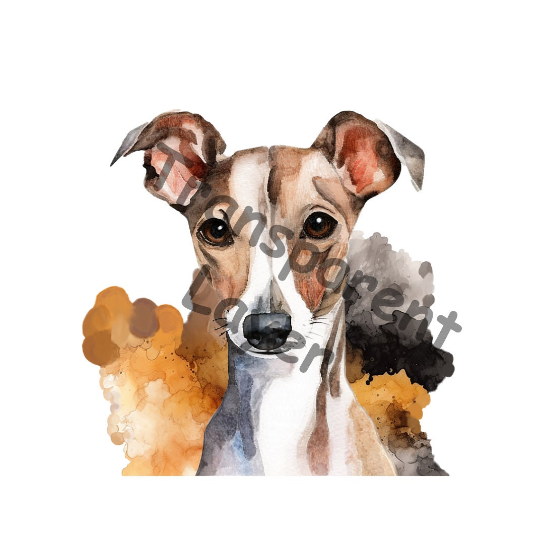 Watercolor Dog Clip Art, PNG Commercial Use, 3 Transparent Layer - Etsy