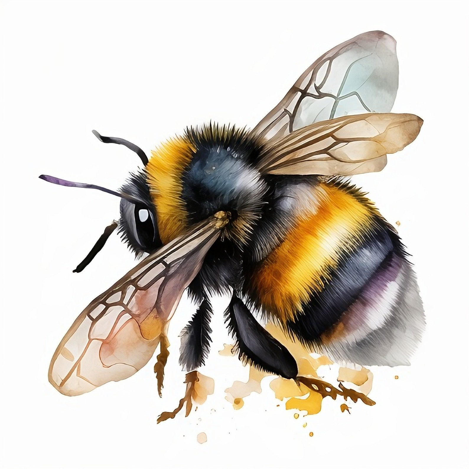 Bumblebee Clipart, 20 High Quality Jpgs, Digital Paper Craft, Mixed ...